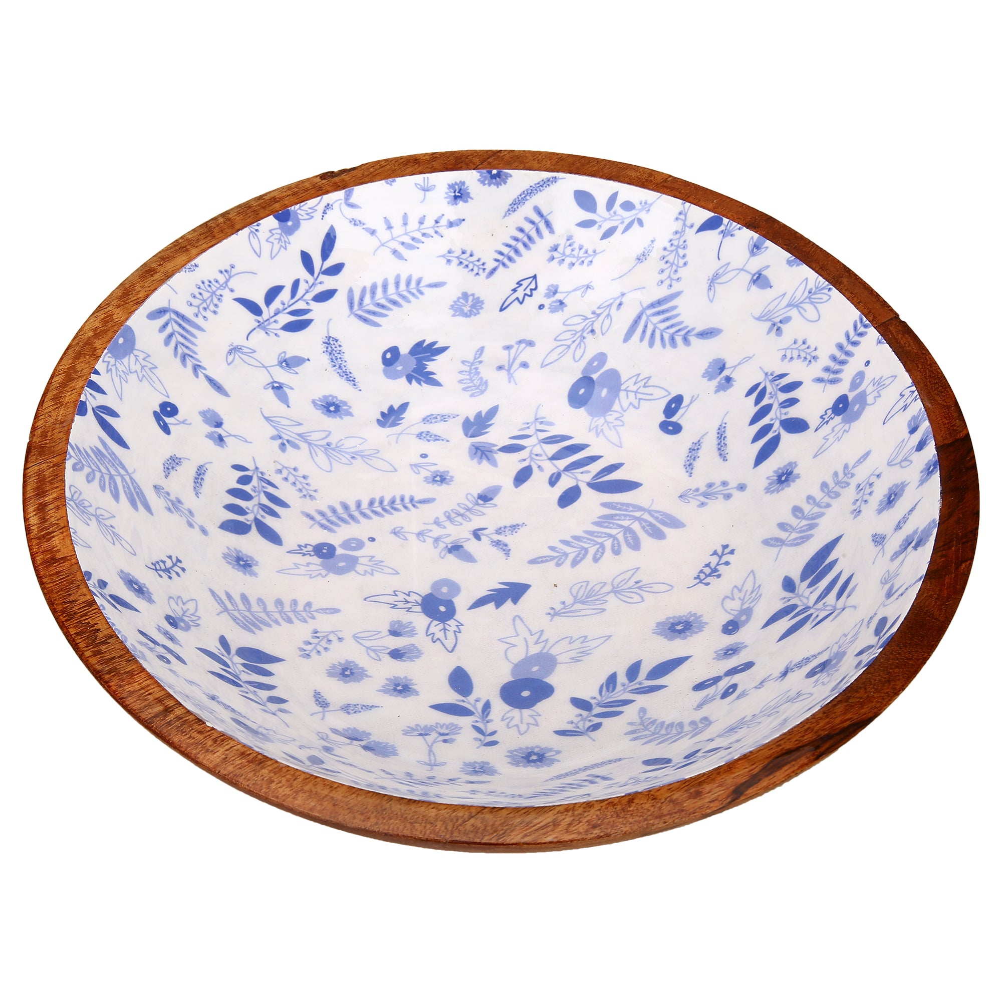 Enamel Coated Wooden Salad Bowl – RustikCraft